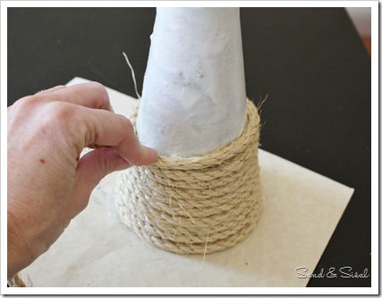 Natural Textured Cones - Sand and Sisal